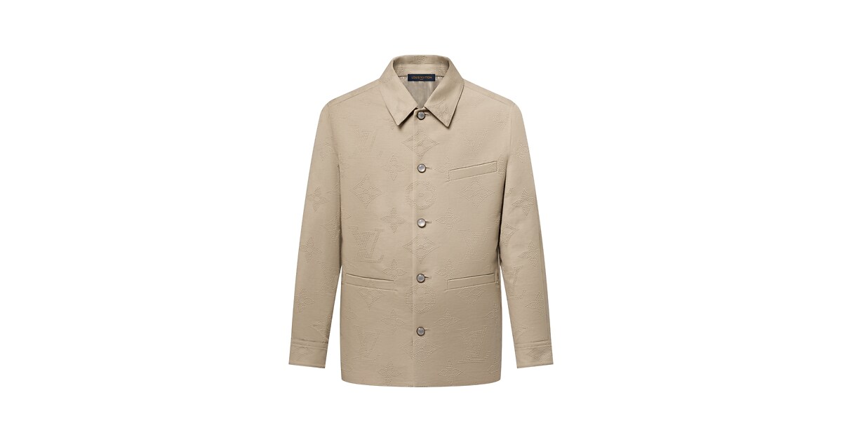 Monogram Embroidered Chic Overshirt - Luxury Outerwear and Coats ...