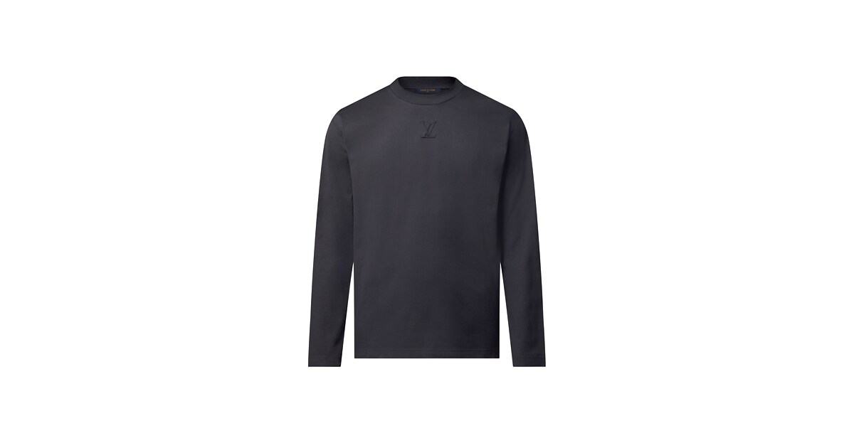 Embossed LV Long-Sleeved T-Shirt - Luxury T-shirts and Polos - Ready to ...
