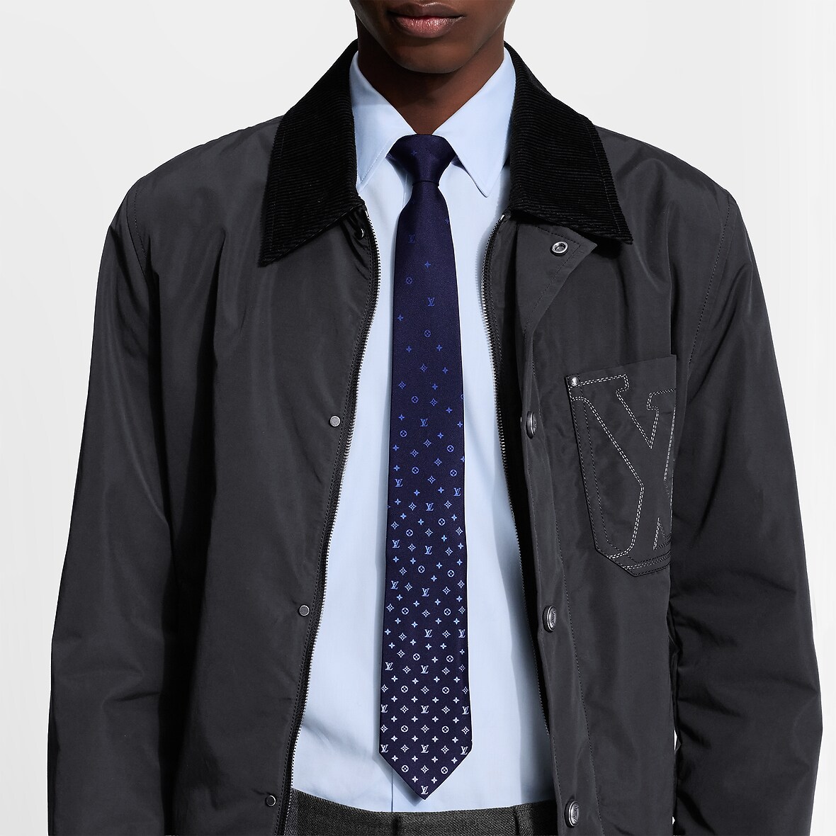 All About Monogram Gradient Tie - Luxury Ties and Pocket Squares ...