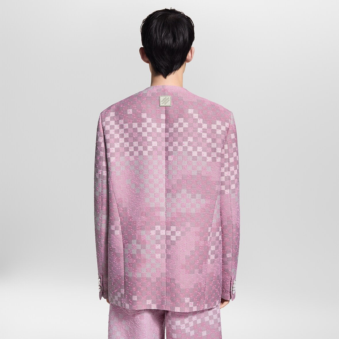 Damoflage Collarless Tweed Jacket - Luxury Blazers and Jackets - Ready ...