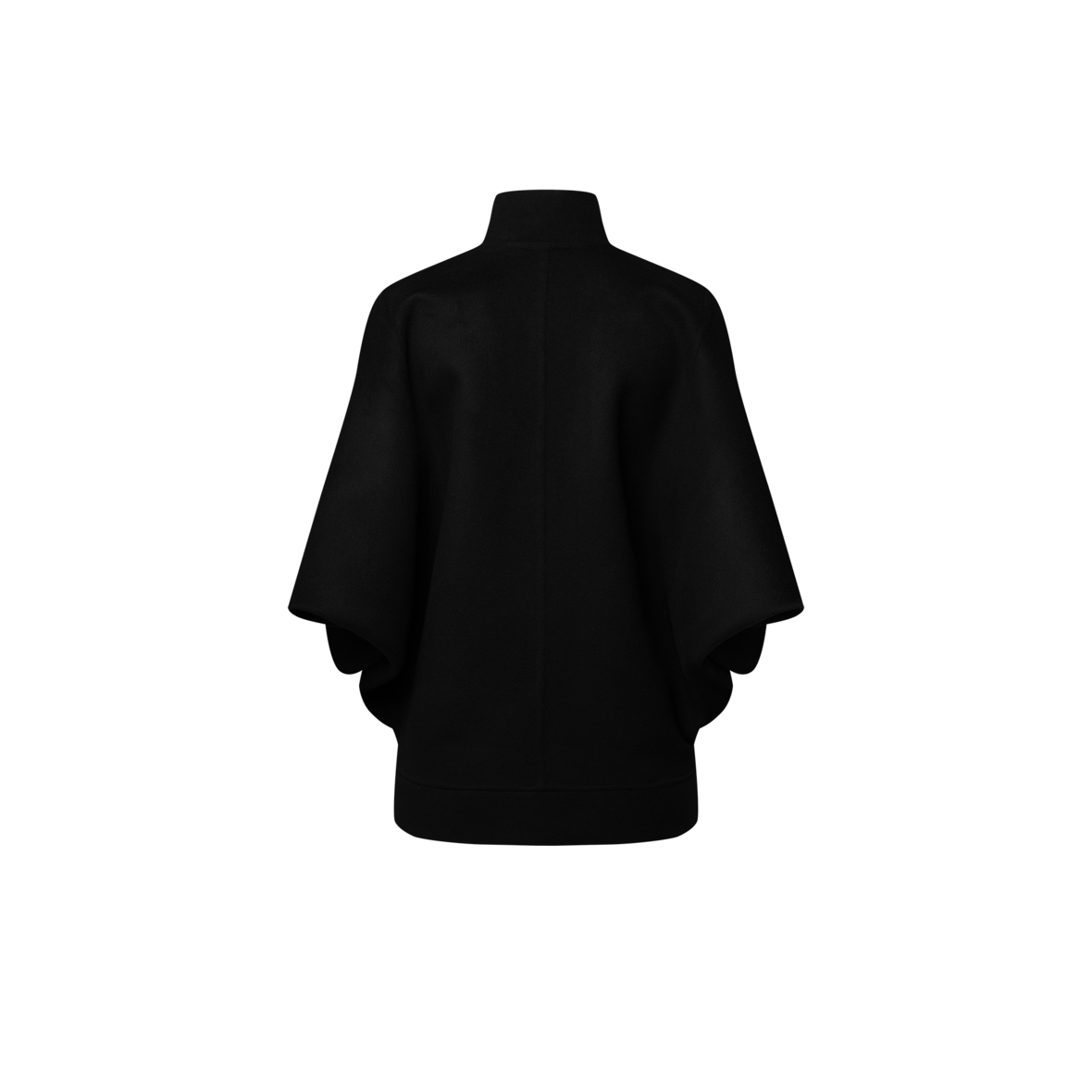Double Face Batwing Sleeve Jacket - Luxury Coats and Jackets - Ready to ...