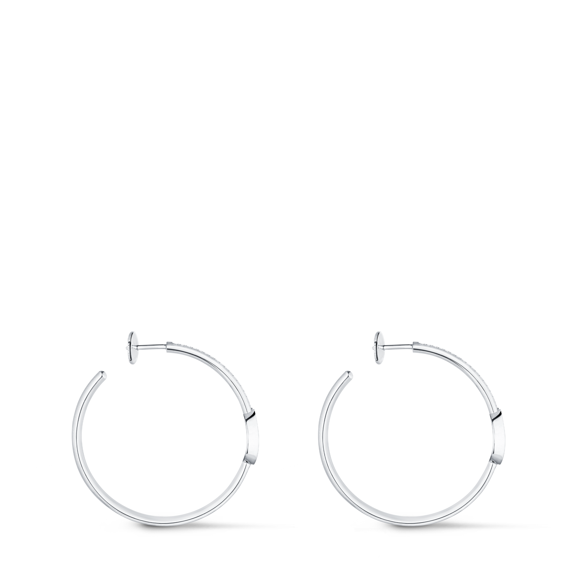 Idylle Blossom Hoops, White Gold and Diamonds - Luxury All Fine Jewelry ...