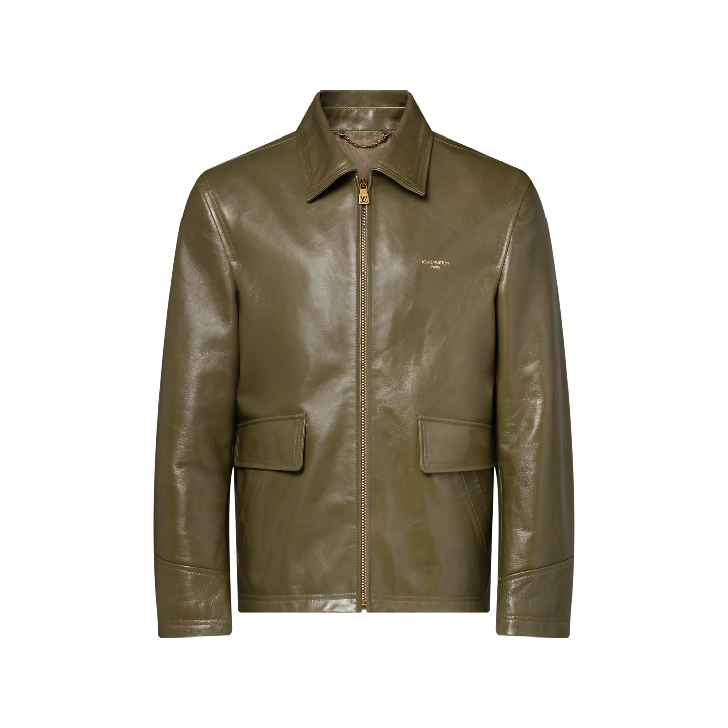 Leather Zipped Jacket - Luxury Outerwear and Coats - Ready to Wear ...