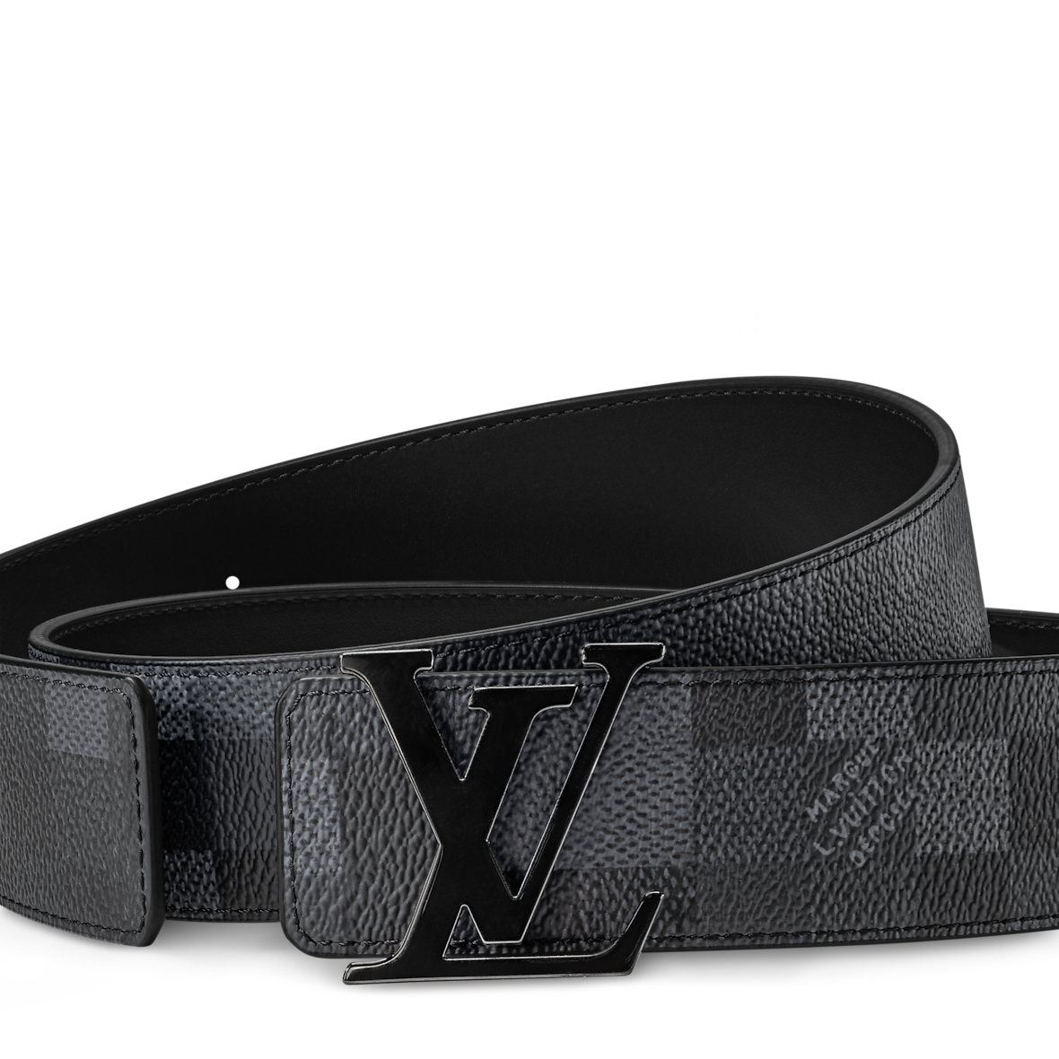 LV Initiales Damoflage 40mm Reversible Belt - Luxury Belts ...