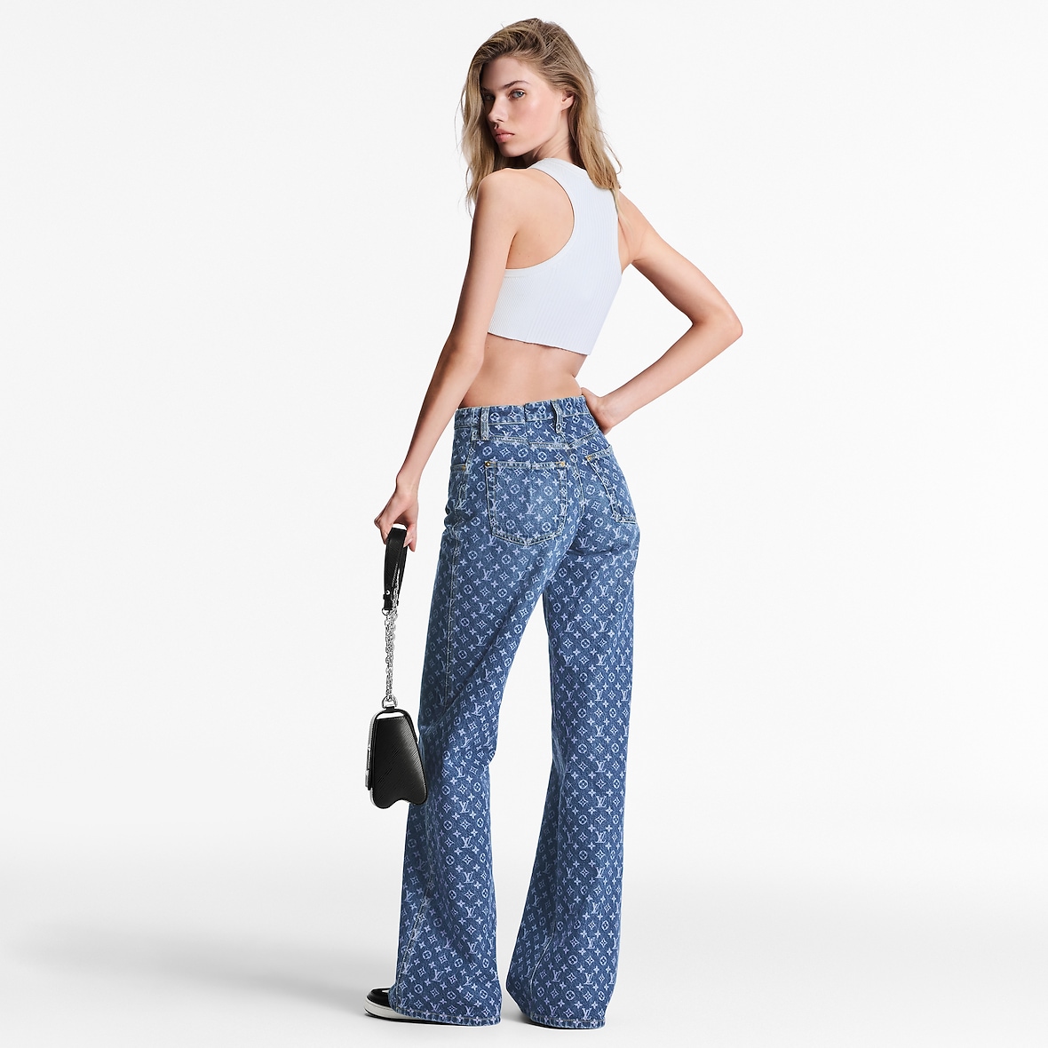 Monogram Flared Jeans - Luxury Pants - Ready to Wear | Women | LOUIS ...