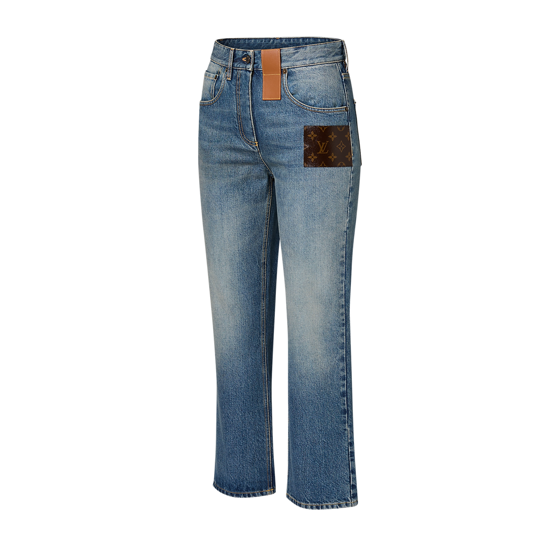 Monogram Patch Jeans - Luxury Pants - Ready to Wear | Women | LOUIS VUITTON