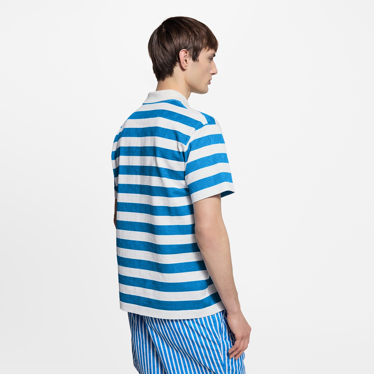 Monogram Striped Polo Shirt - Luxury T-shirts and Polos - Ready to Wear ...