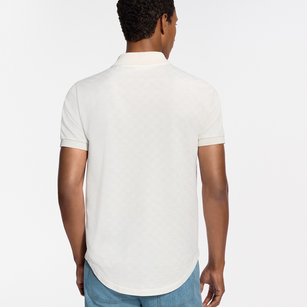 Silk-Cotton Damier Pique Polo Shirt - Luxury LV Trunk Edition - For Men ...