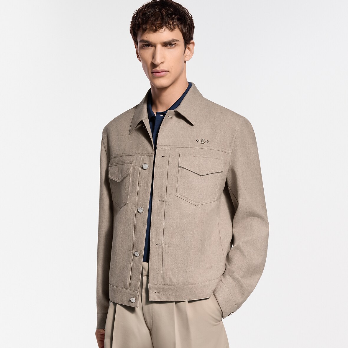 Tailored Wool-Silk Trucker Jacket - Luxury New Formal - For Men | New ...