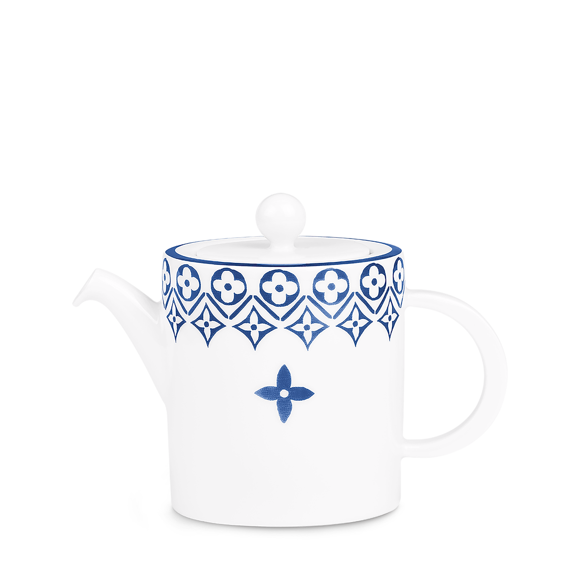Teapot Monogram Flower Tile - Luxury Art of Dining - Home and Art of ...